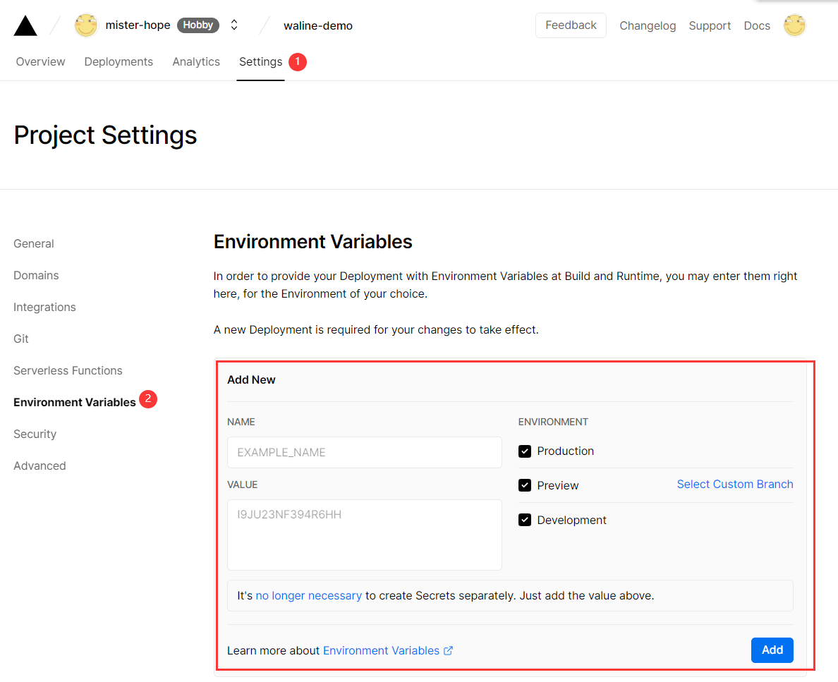 Hugo Stack主题博客添加Waline评论系统