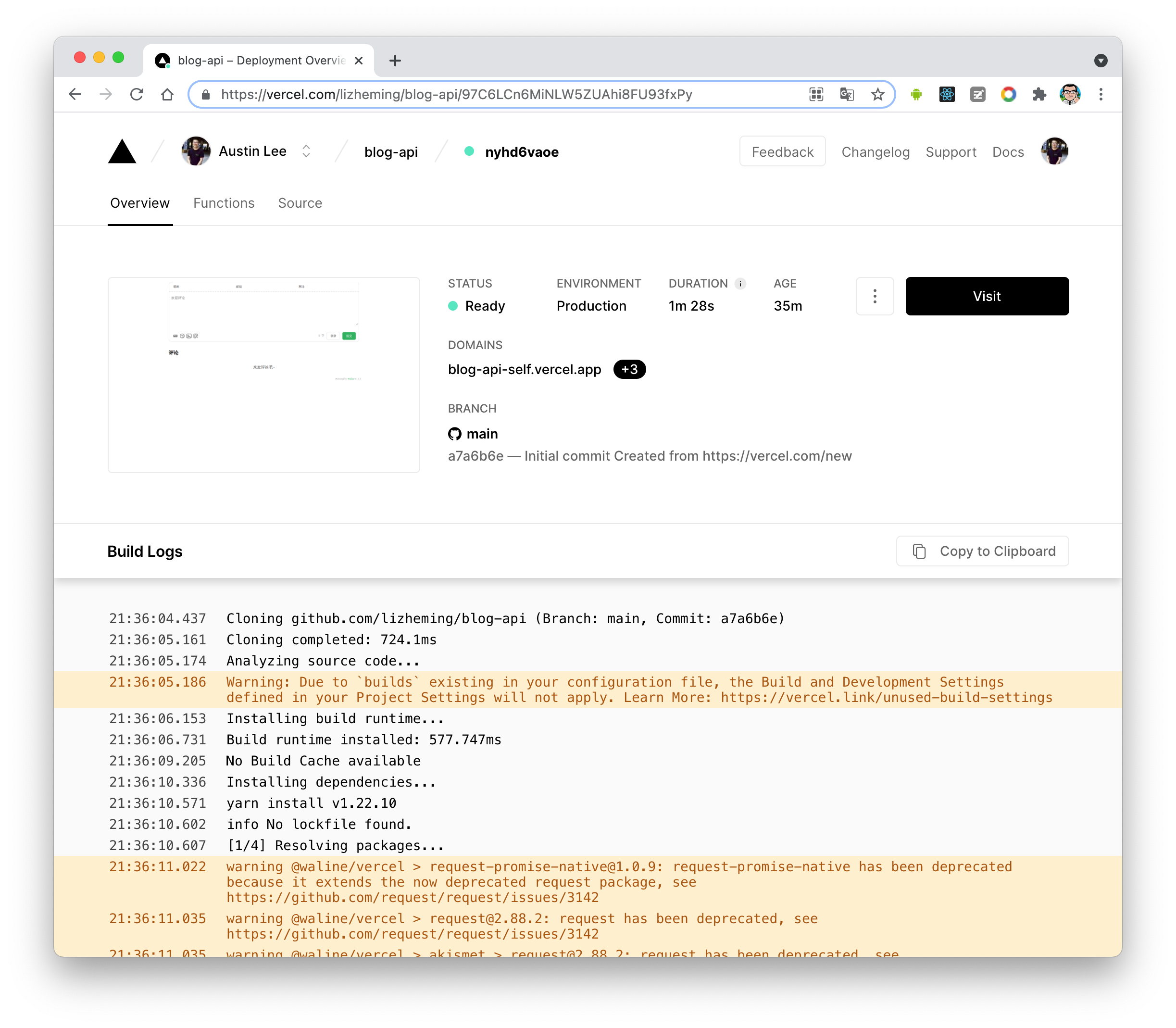 Hugo Stack主题博客添加Waline评论系统